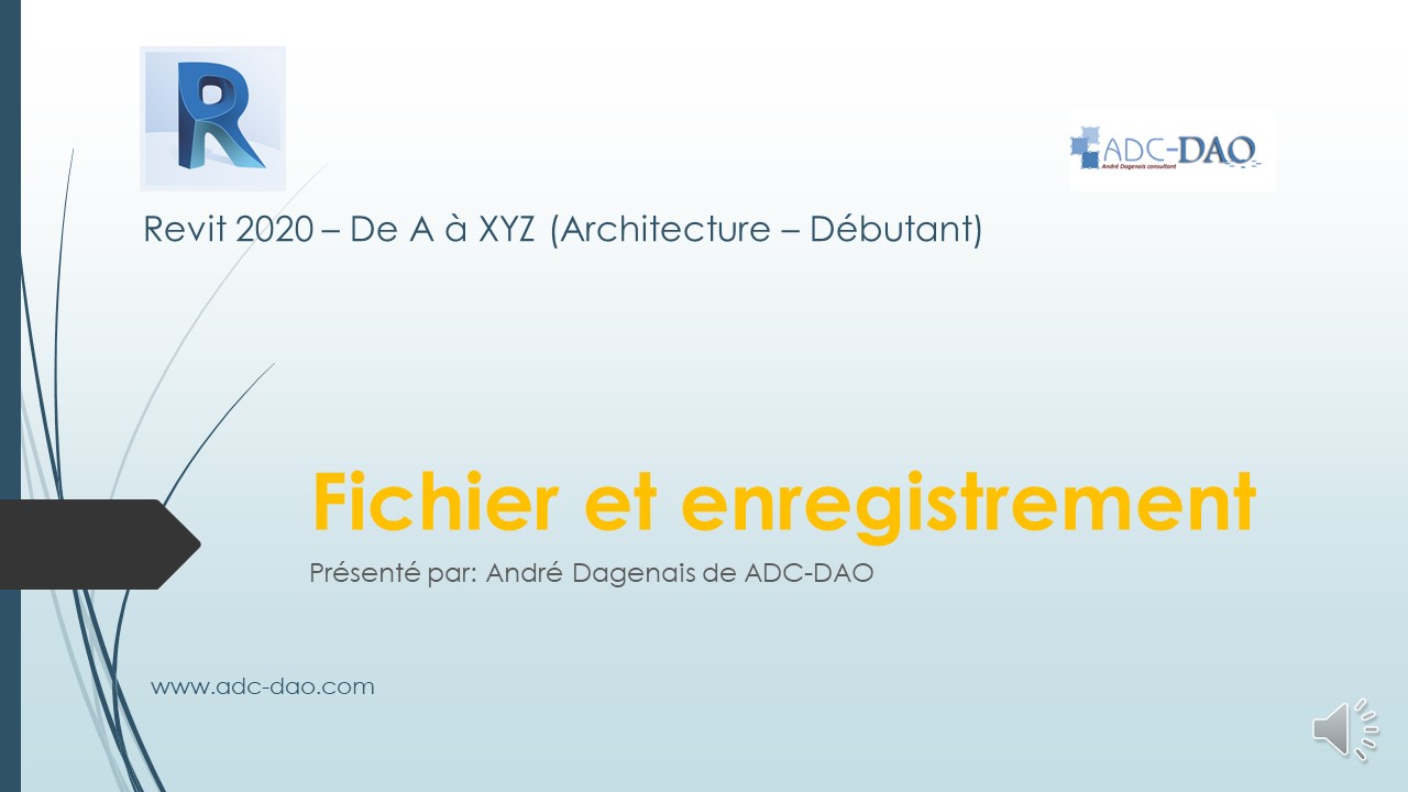 Cours / formation Revit débutant en ligne / à distance / à vos bureaux.